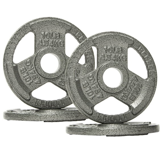 EDX 40lb 2-Inch Olympic Cast Iron Weight Plate, Durable, Rust-Resistant ...
