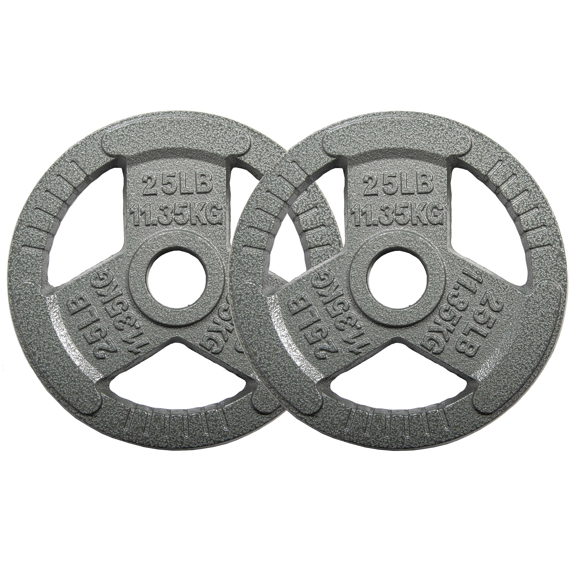 EDX 50lb 2-Inch Olympic Cast Iron Weight Plate, Durable, Rust-Resistant ...