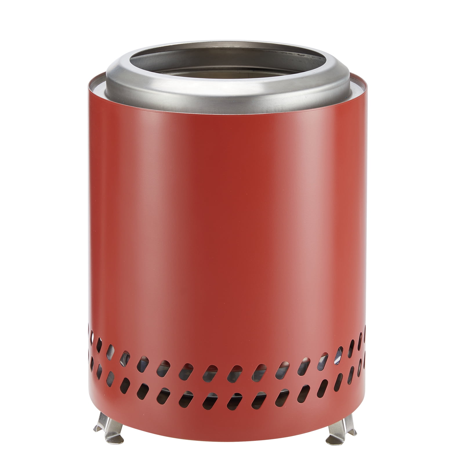 GIANNA 7" Stainless Steel Smokeless Fire Pit, Portable Outdoor Fire Pit ...