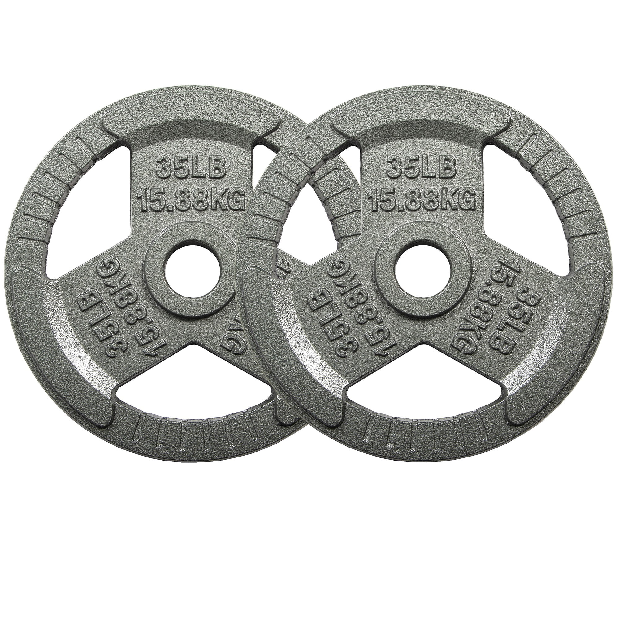 GIANNA 70lb 2-Inch Olympic Cast Iron Weight Plate, Durable, Rust ...