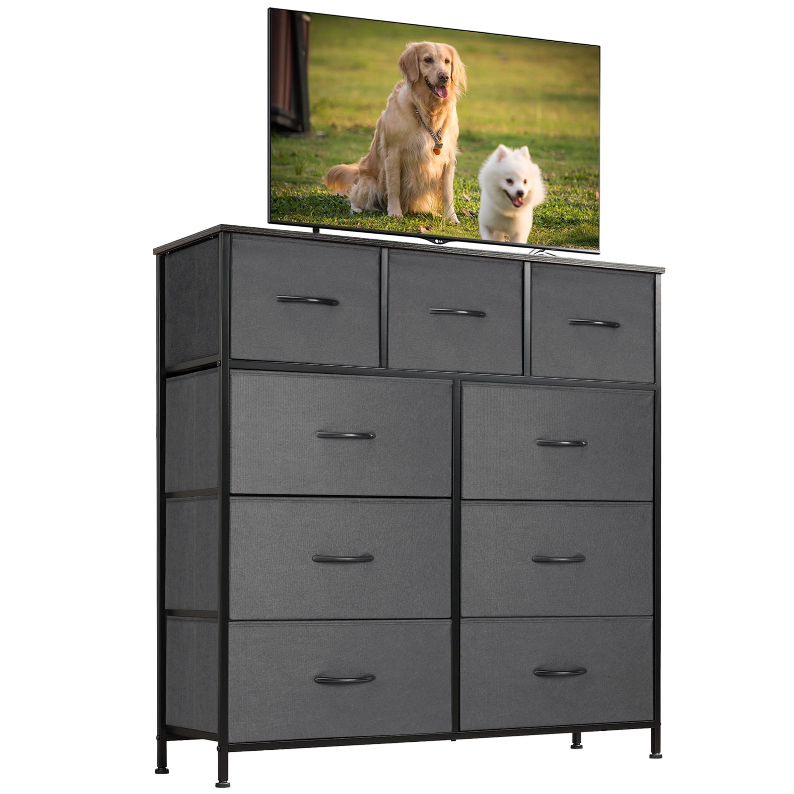 Free Shipping! Gianna 9 Drawer Chest Organizer with Fabric Bins, Tall ...