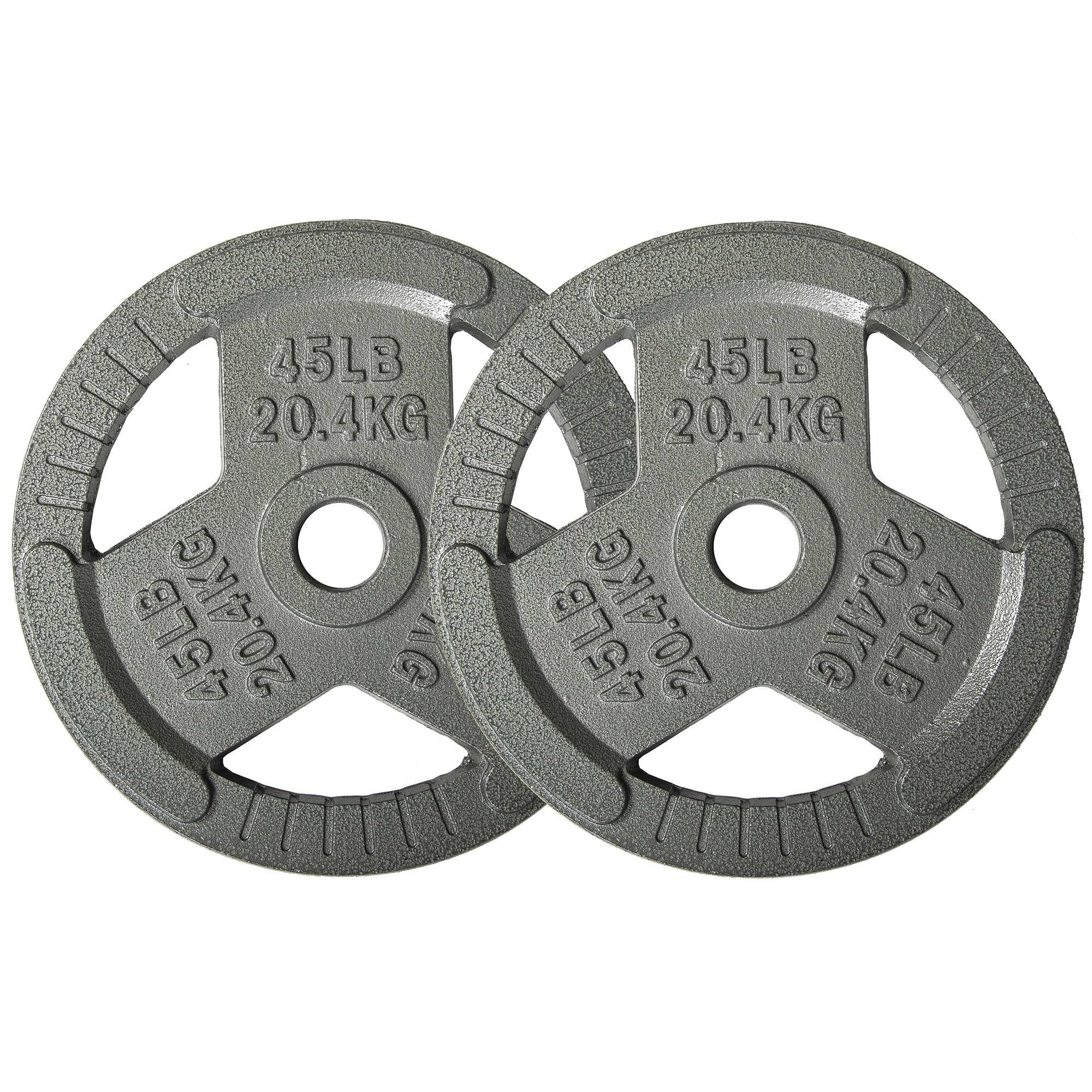 GIANNA 90lb 2-Inch Olympic Cast Iron Weight Plate, Durable, Rust ...