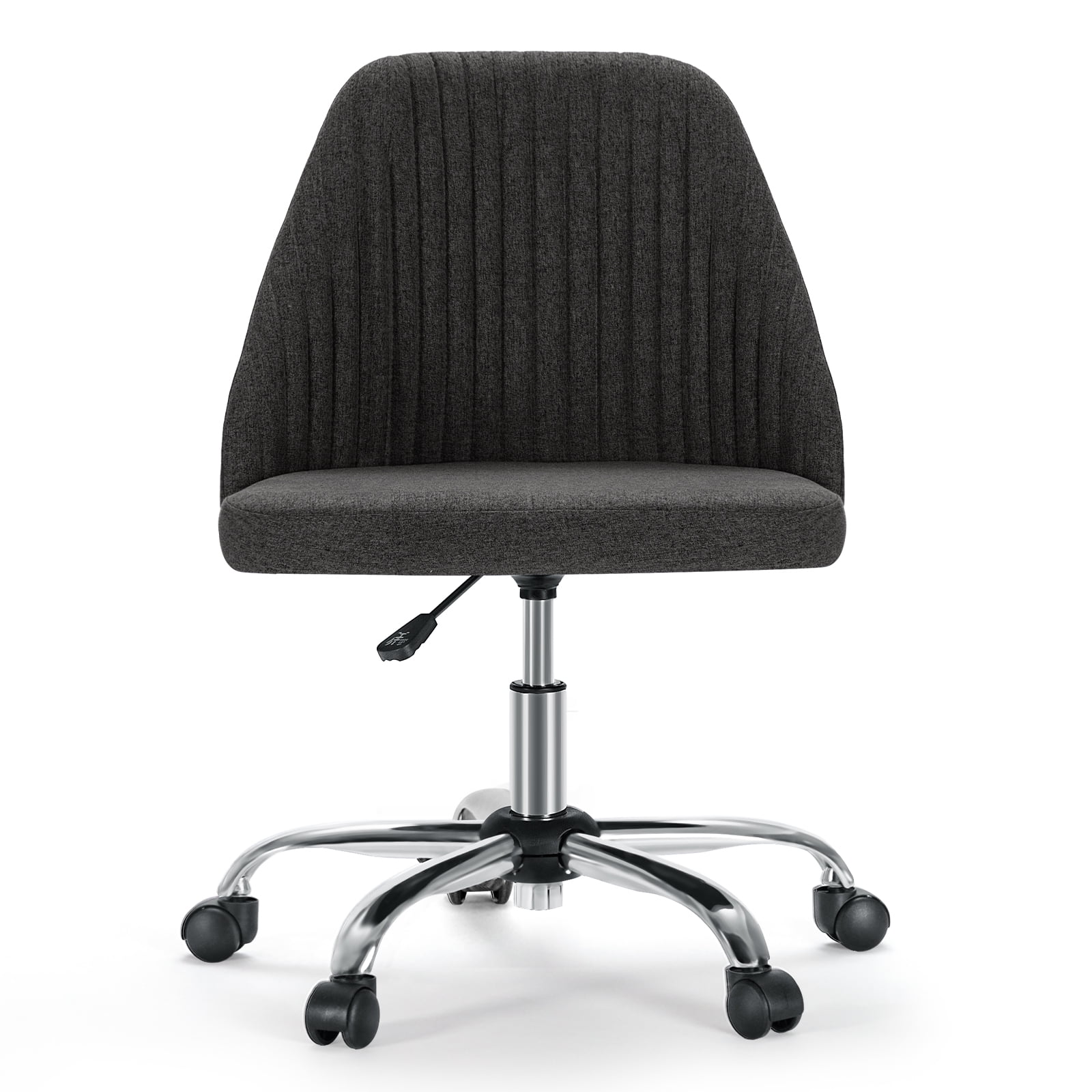 GIANNA Armless Office Chair - Adjustable Swivel Chair - Gray - Walmart.com