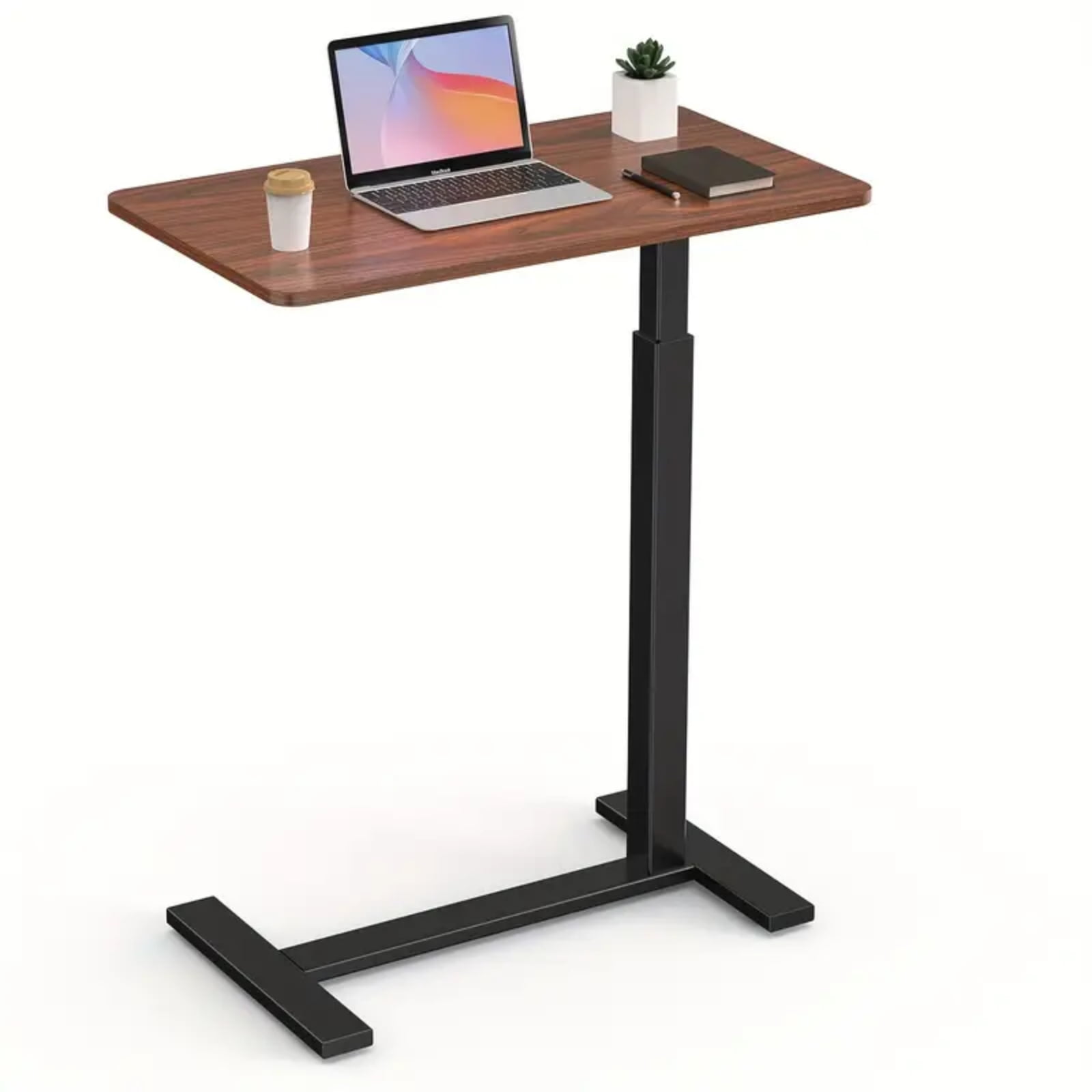 GIANNA Bedside Table Adjustable Height Mobile Standing Desk - Walmart.com