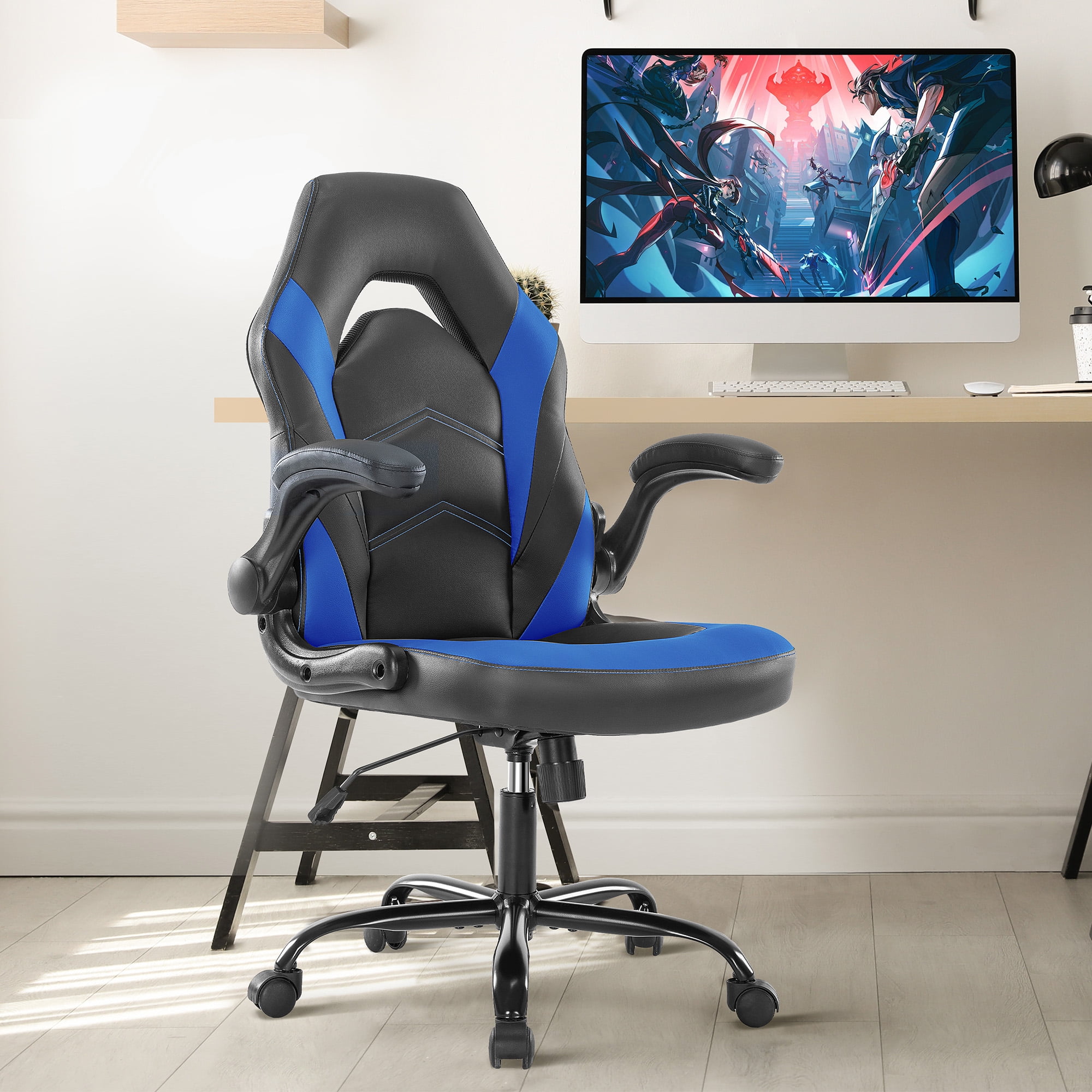 GIANNA Computer Gaming Chair, Ergonomic PU Leather Racing Chair with ...