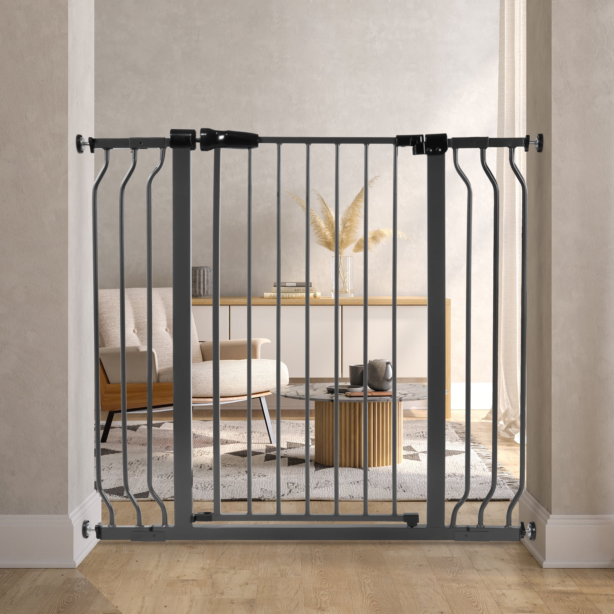 GIANNA Easy WalkThru Safety Gate for Doorways and Stairways, Fits 29.1 ...