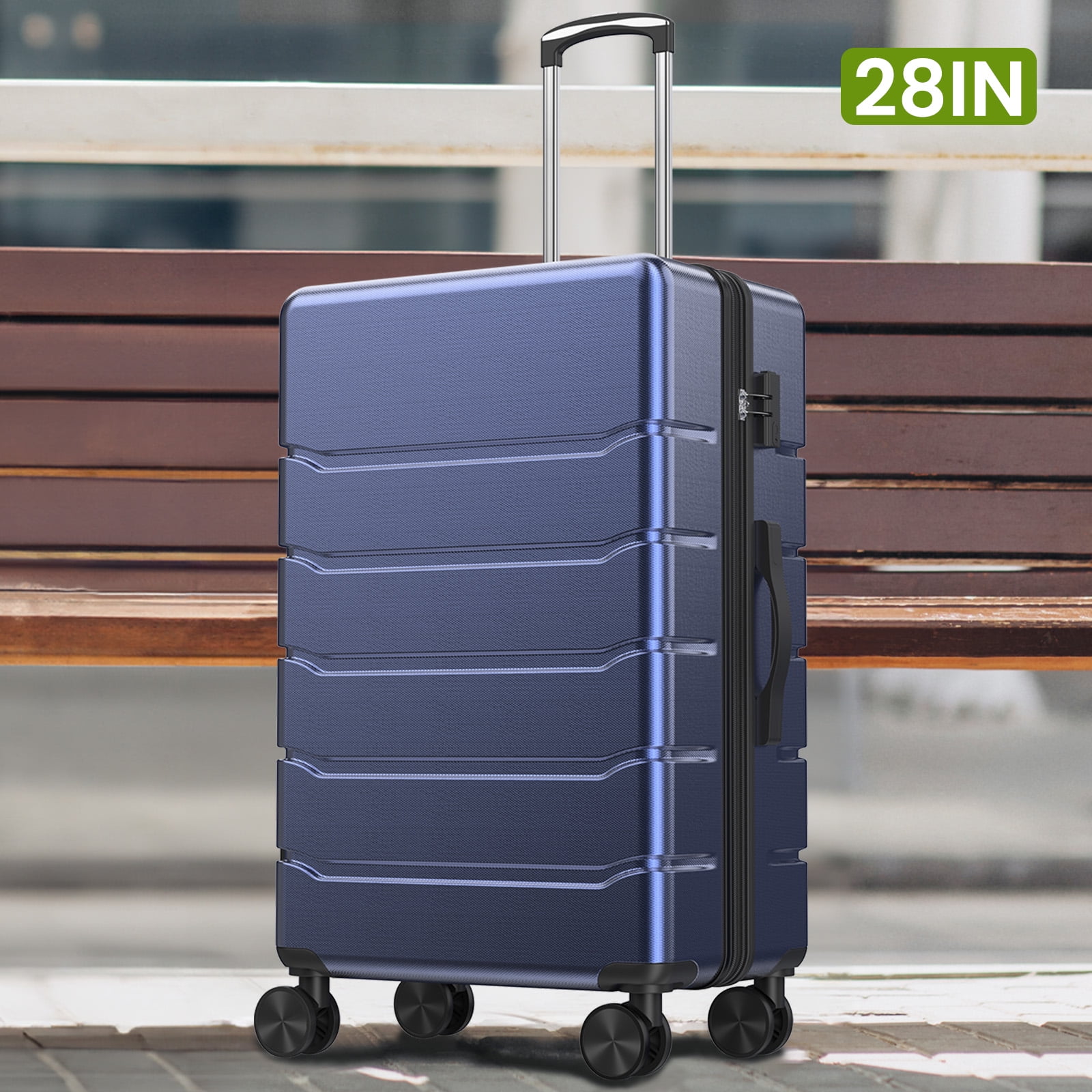 GIANNA Hardside Expandable Luggage ABS Lightweight Rolling Checked ...