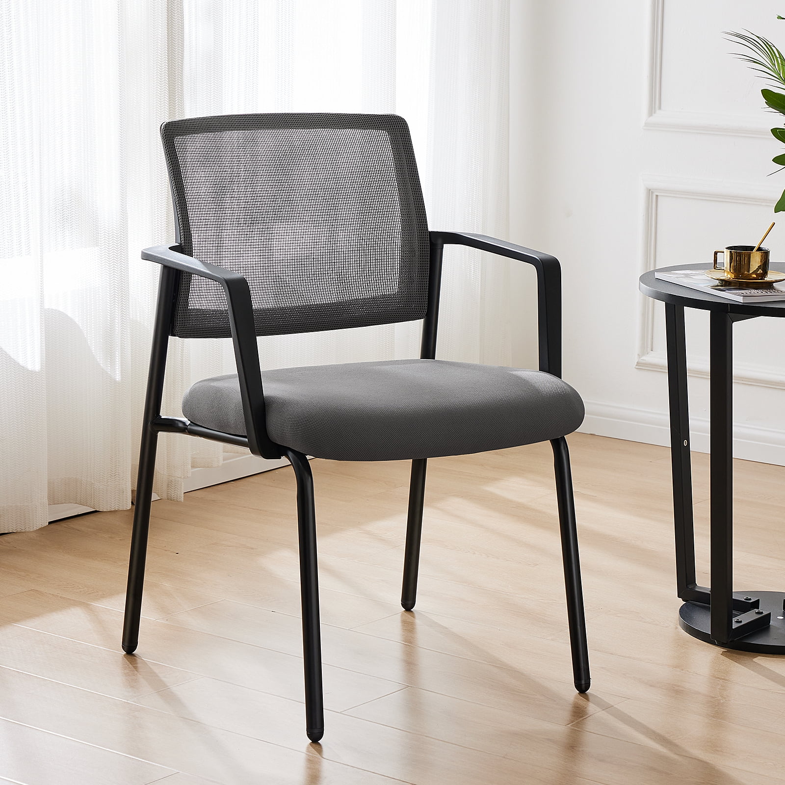 GIANNA Mesh Back Stacking Chairs, Upholstered Fabric Stacking Chairs ...