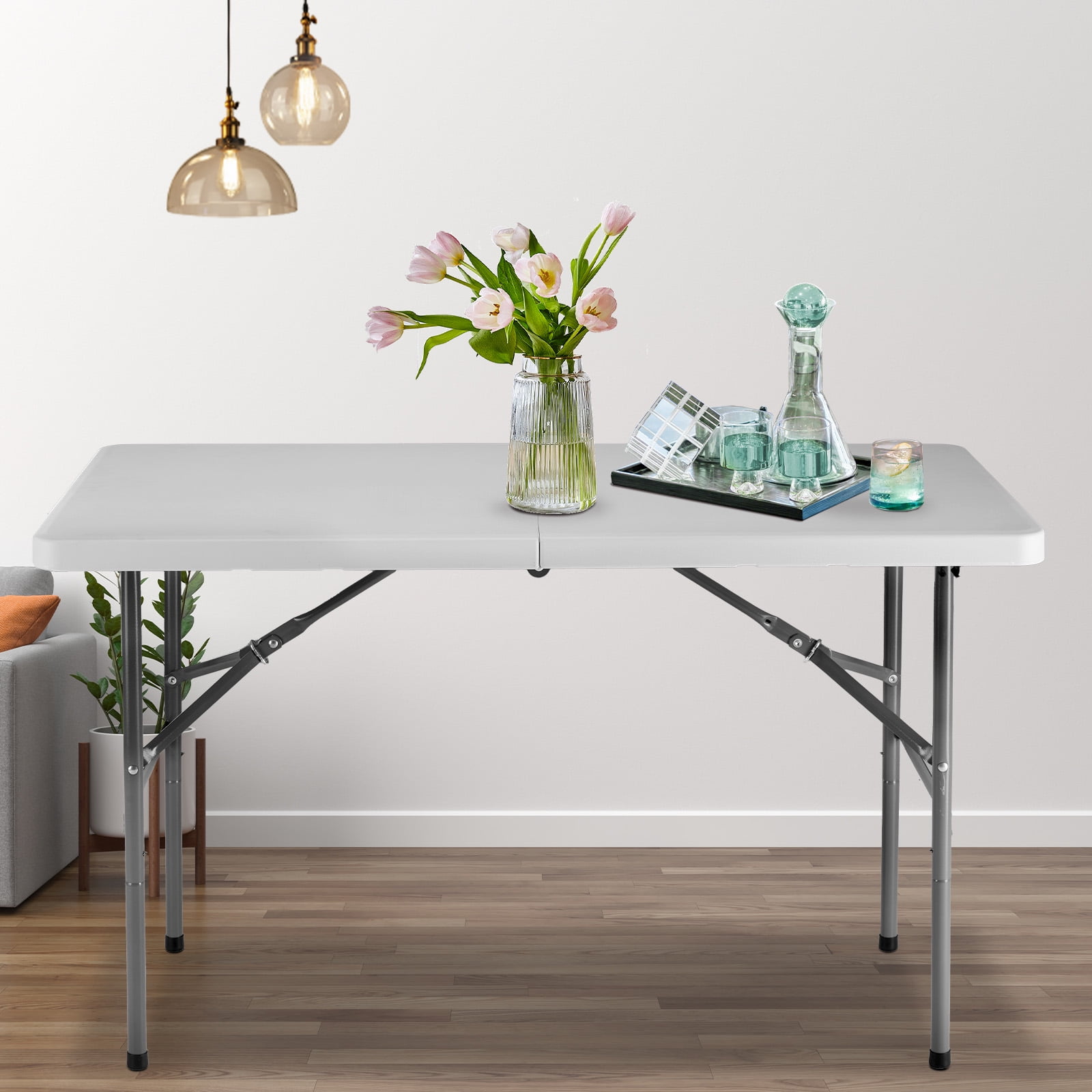 JOINSUN Multifunctional 8FT Plastic Folding Table - High Density ...