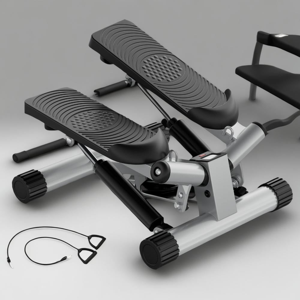 GIANNA Portable Full Body Workout Stepper Machine with Resistance Bands ...