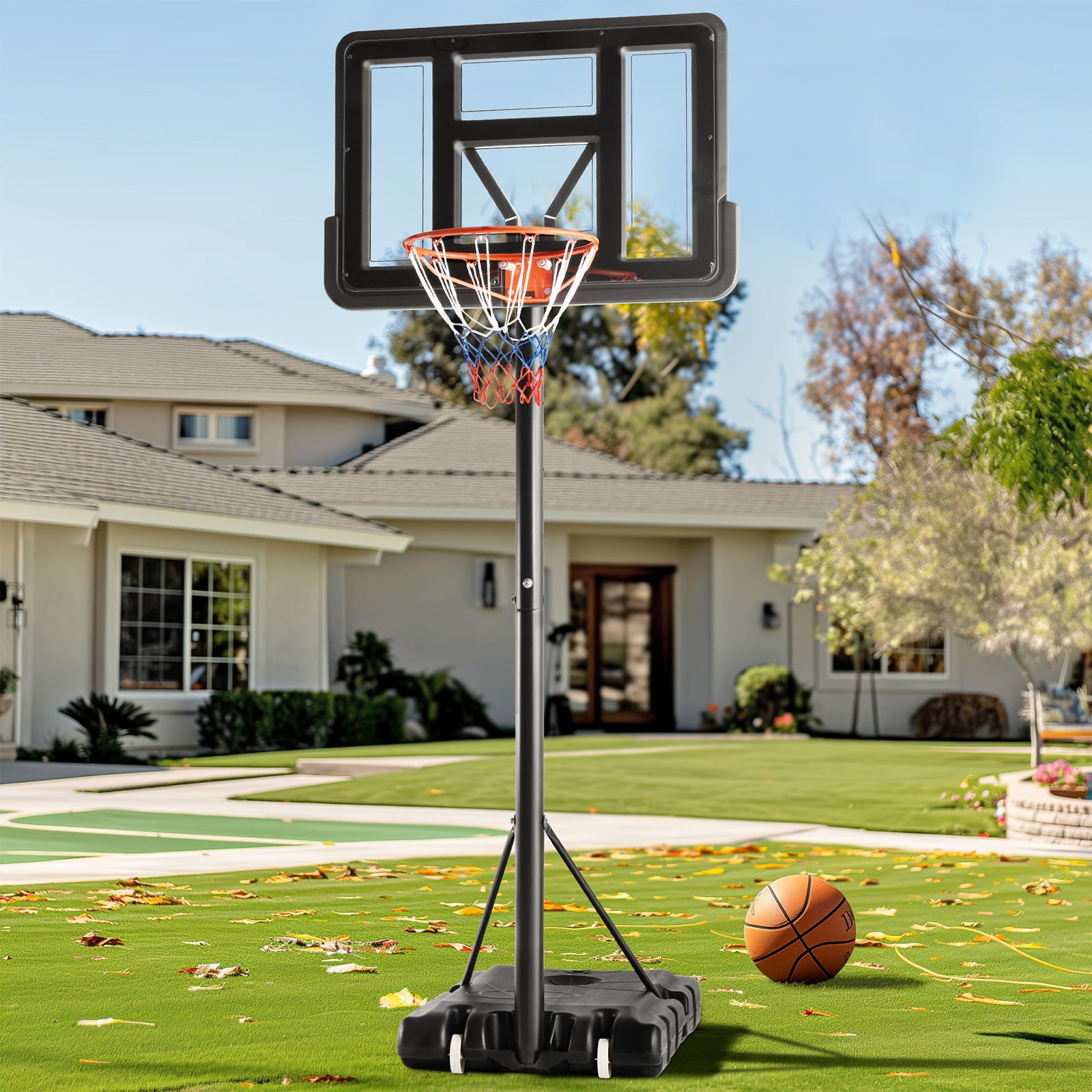 GIANNA Portable Outdoor Basketball Hoop System, 4.2-10FT Adjustable ...