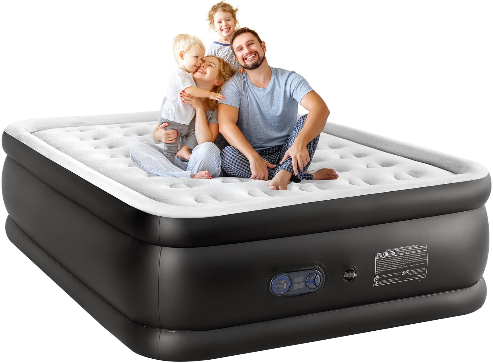CONCETTA Queen Air Mattress, 22 Inches Adjustable with Built-in High ...