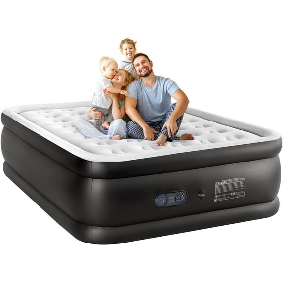 CONCETTA Queen Air Mattress, 22 Inches Adjustable with Built-in High ...