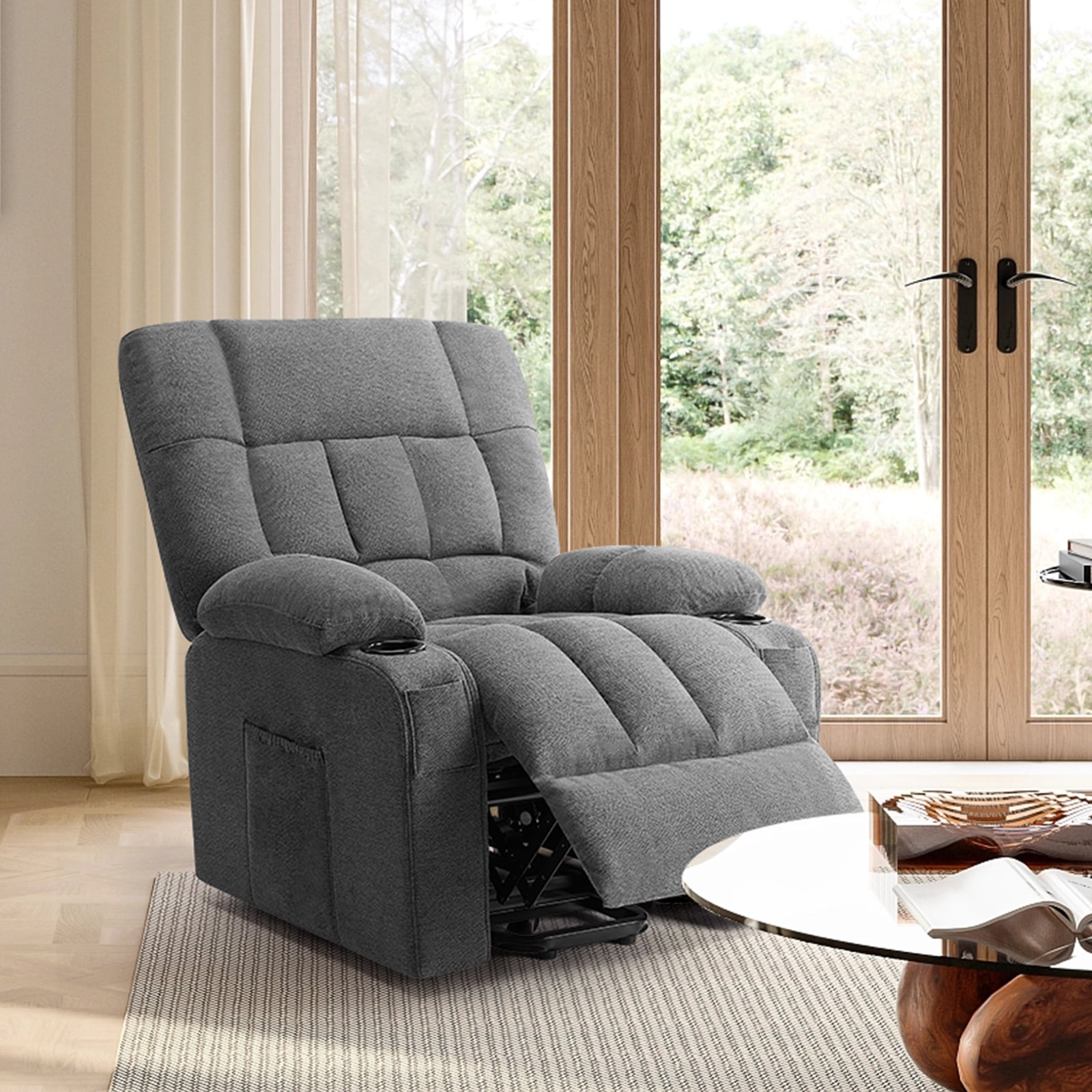 GIANNA Recliner Chair with Vibrating Massage and Heating, Adjustable ...