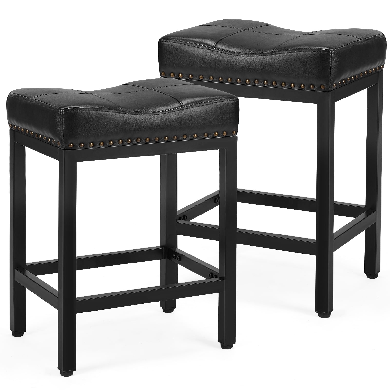 JOINSUN Set of 2, Bar Stools 24 Inch - Stylish Counter Height Chairs ...