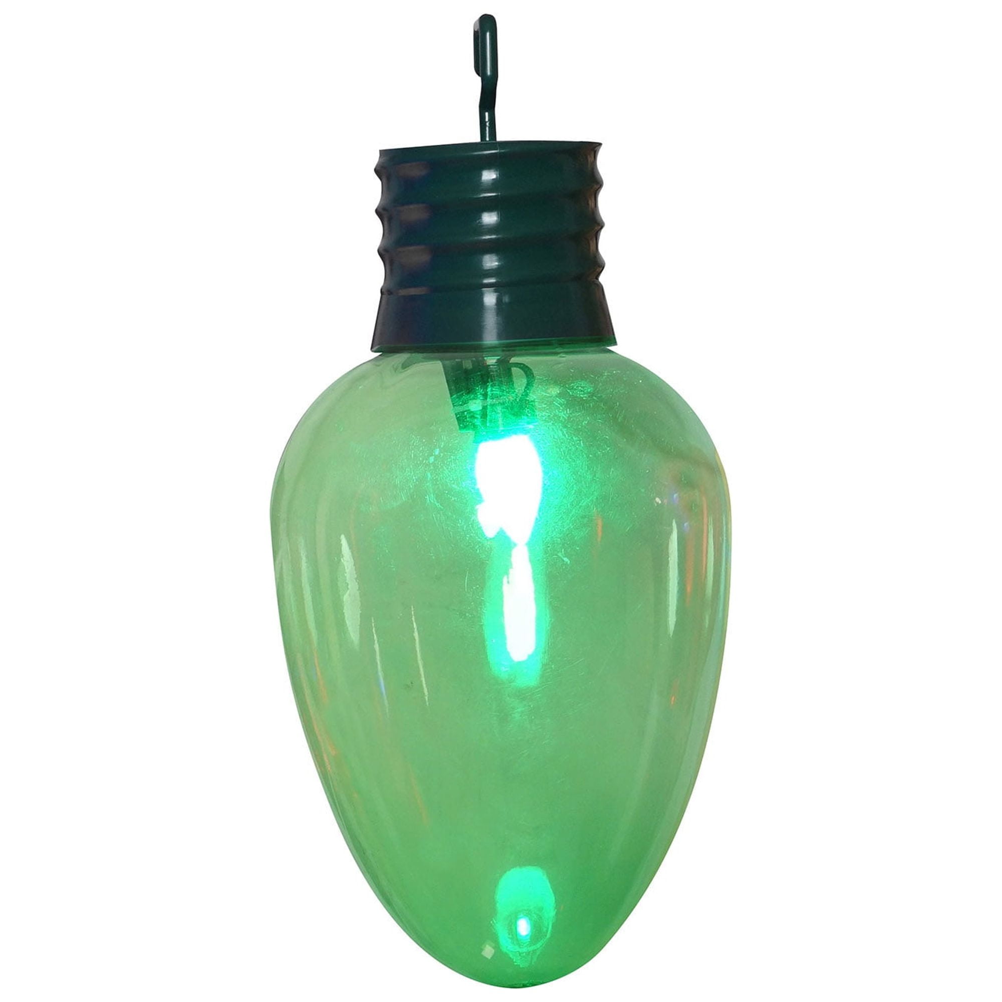Green LED Hanging Giant Bulb, 14", by Holiday Time - Walmart.com