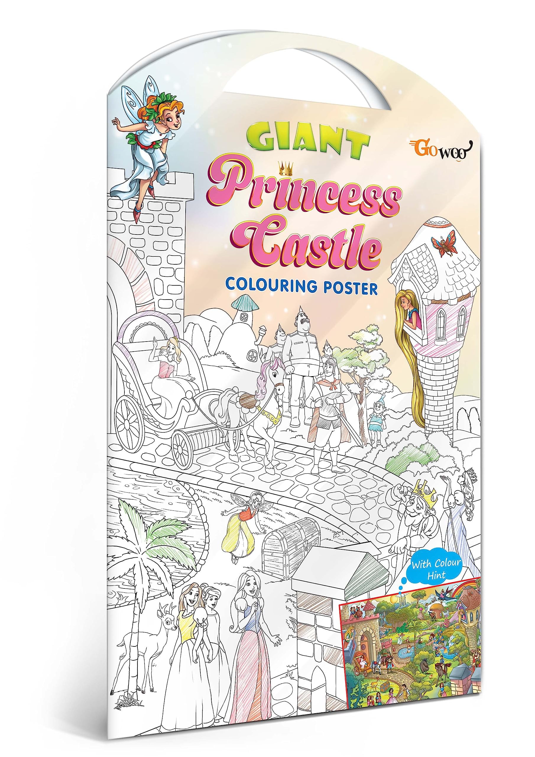 GIANT PRINCESS CASTLE COLOURING POSTER I Artistic Coloring Poster ...
