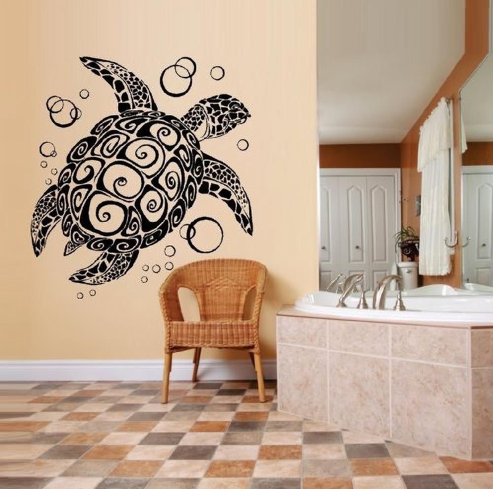GIANT SEA TURTLE ~ WALL OR WINDOW DECAL 21.5" X 23.5" - Walmart.com