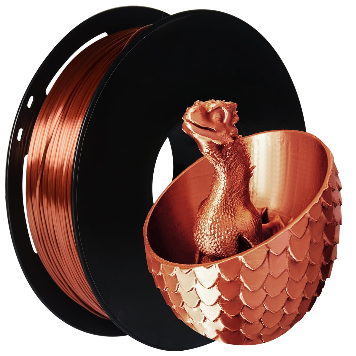 GEEETECH 3D Printer PLA Filament， Shiny Silk Copper Toughness Enhanced ...