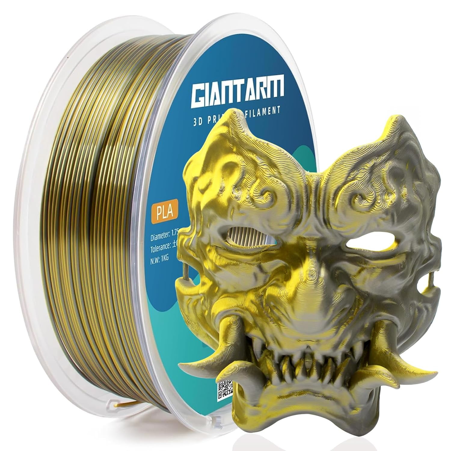 GIANTARM Dual Color PLA Filament, Silk PLA Filament 1.75mm +/-0.02mm ...