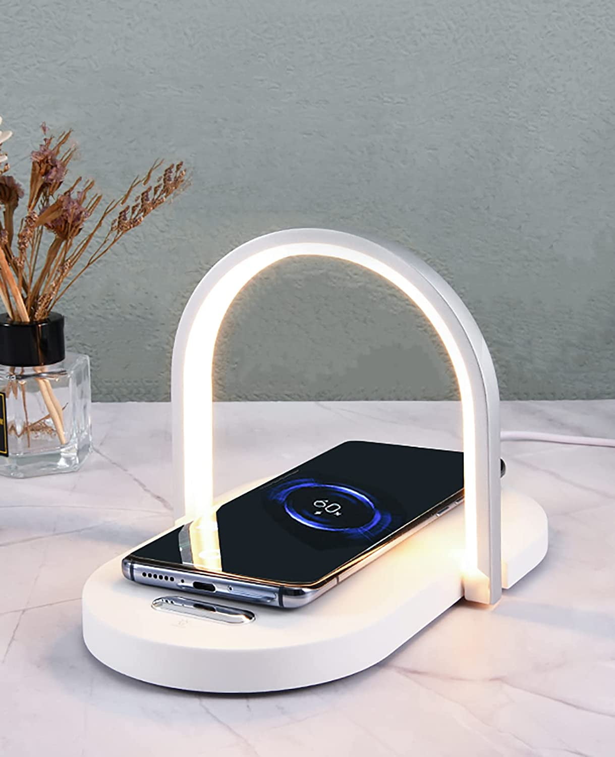 GIANTRIO LED Desk Lamp with Wireless Charger,USB, Wireless Charger Pad ...