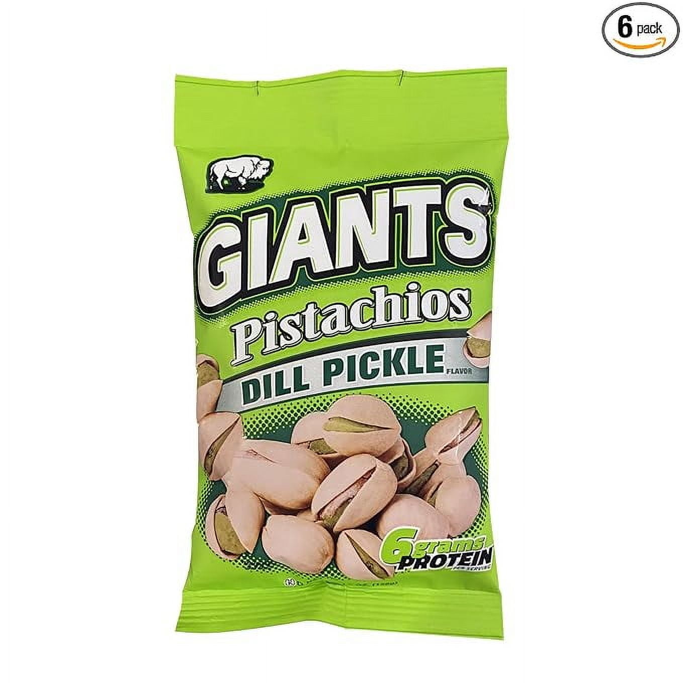 GIANTS Dill Pickle Pistachios - Healthy Snacks, In Shell Pistachios ...