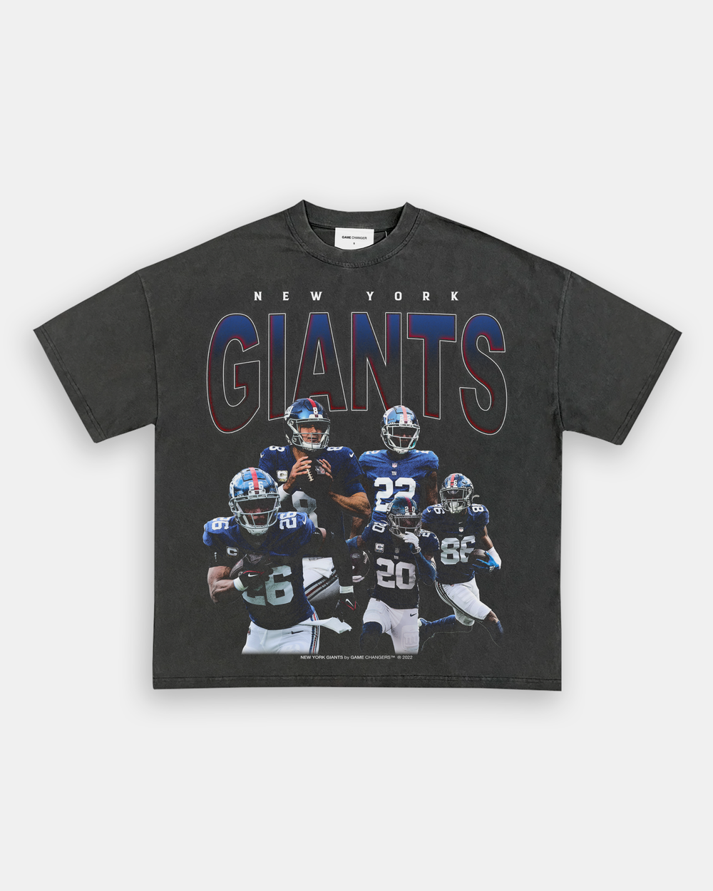 GIANTS TEE, FOOTBALL PLAYERS BOOTLEG, RETRO STYLE, FOR MEN, FOR WOMEN ...