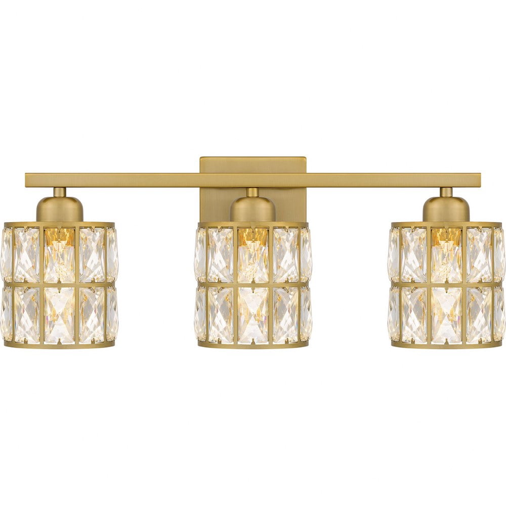 Quoizel Gibson 3-Light Aged Brass Bath Light - Walmart.com