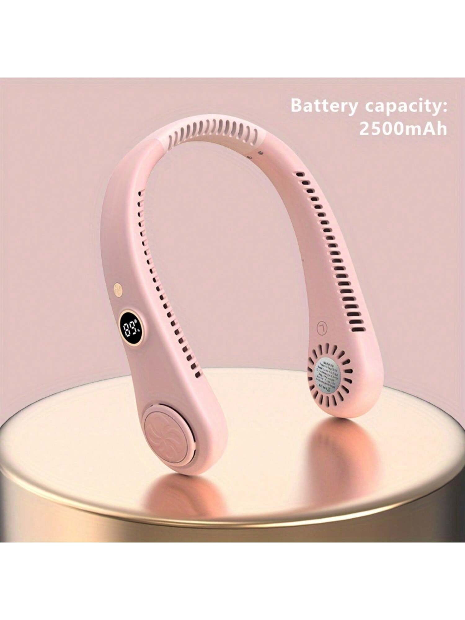 GICOOK Hanging Neck Fan Usb Portable 5-Speed Adjustable With Digital ...