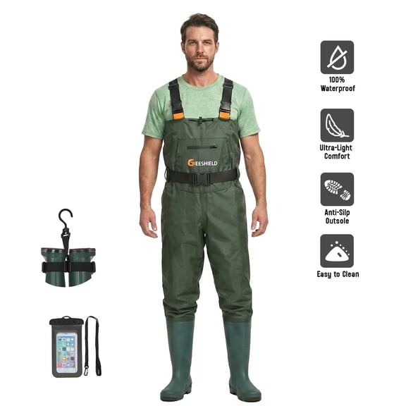 Source Max Labs Fishing Chest Waders, Waterproof Nylon PVC Bootfoot ...