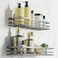 GIFFGAFF 2 Pack Shower Caddies Bathroom Organizer，No Drilling Wall ...