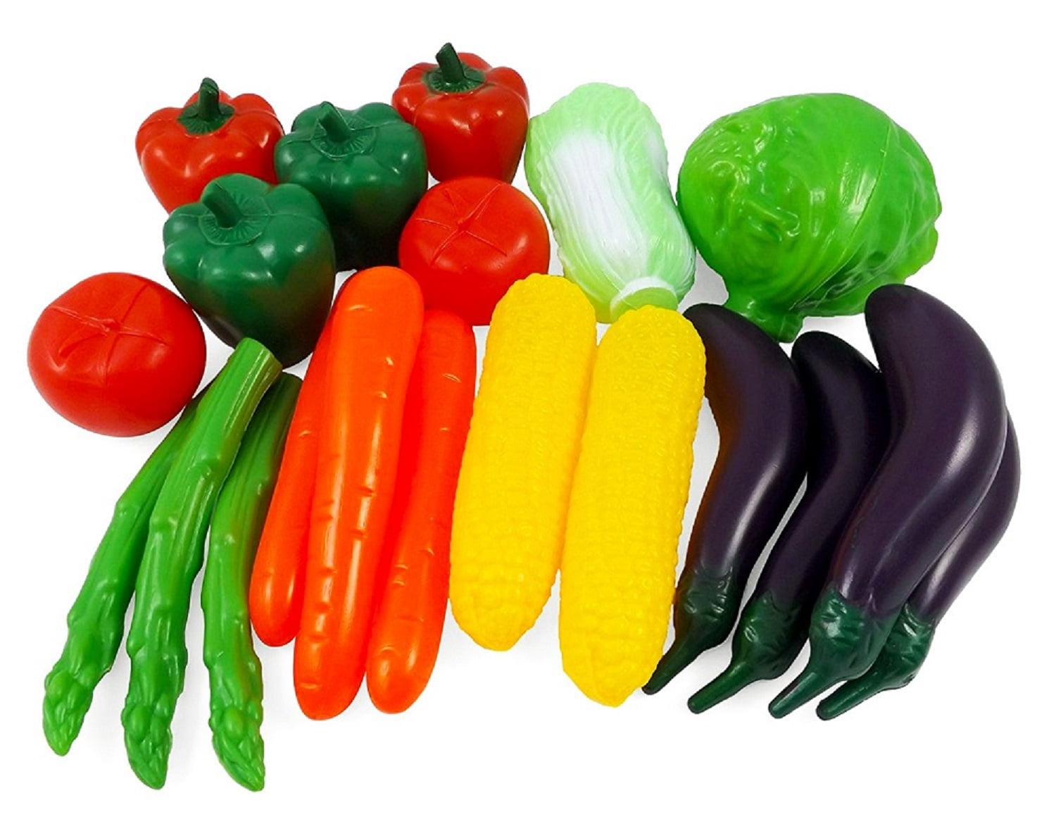 GIFT DEPOT® 20 Pieces Bag of Vegetables Pretend Life Sized Play Food ...