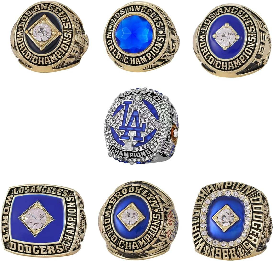 GIFT SET LOS ANGELES BASEBALL 1955 1959 1963 1965 1981 1988 2020 WORLD ...