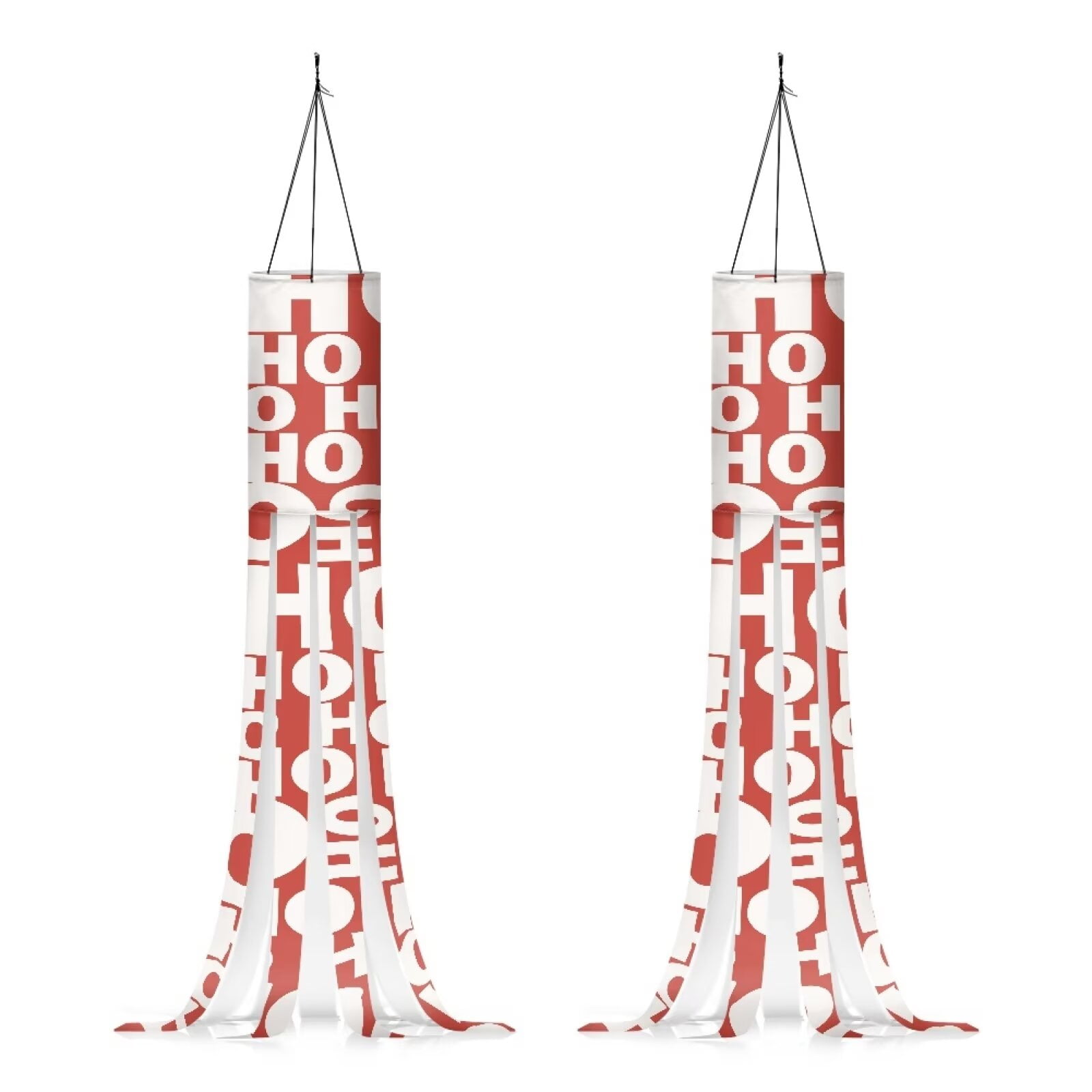 GIFTPUZZ Merry Christmas Windsocks Hanging Decorations HOHOHO Home Wind ...