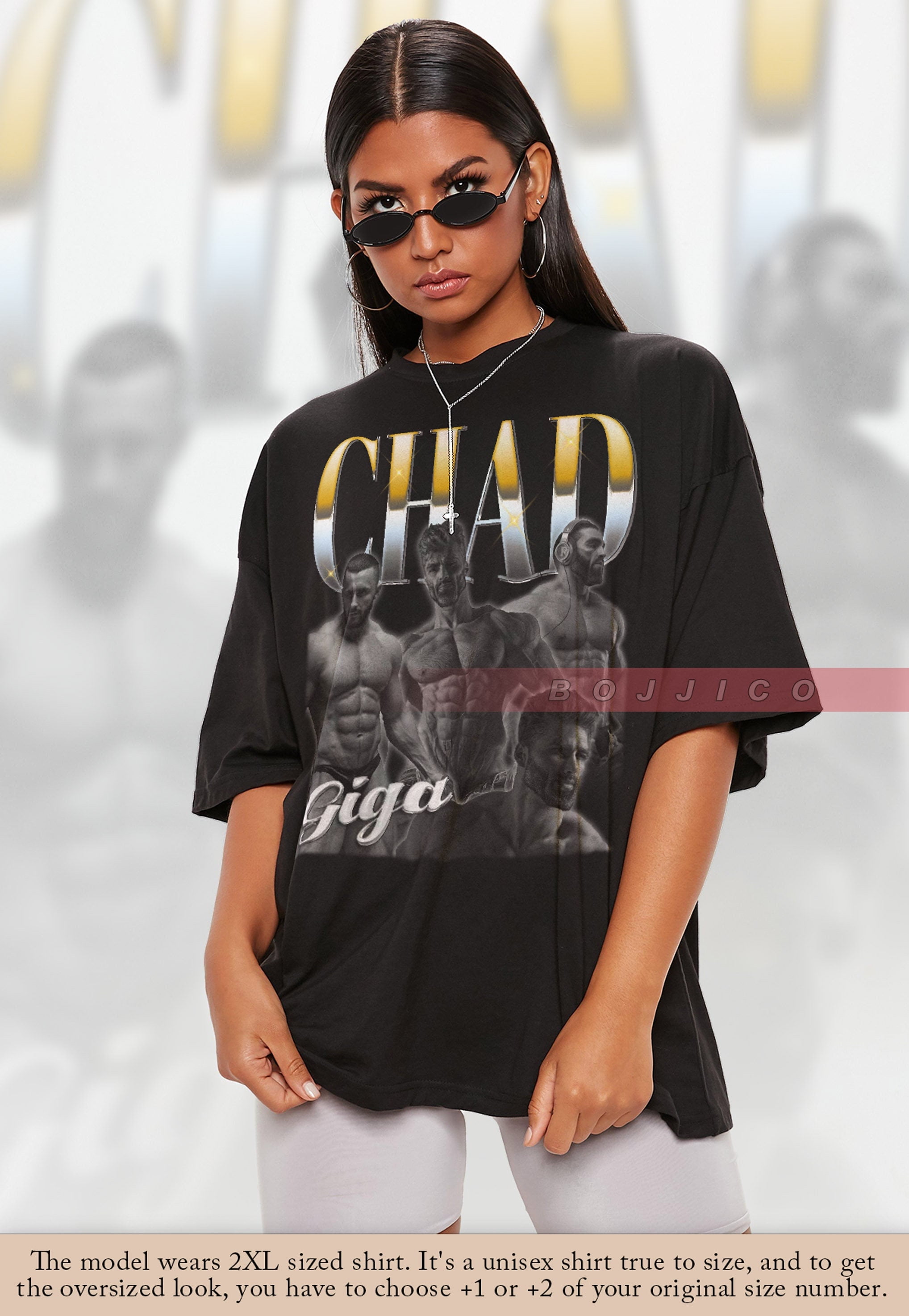 GIGA CHAD Meme Shirt, Masculin YES Shirt, Sharp jaw Tight Abs No Flaws ...