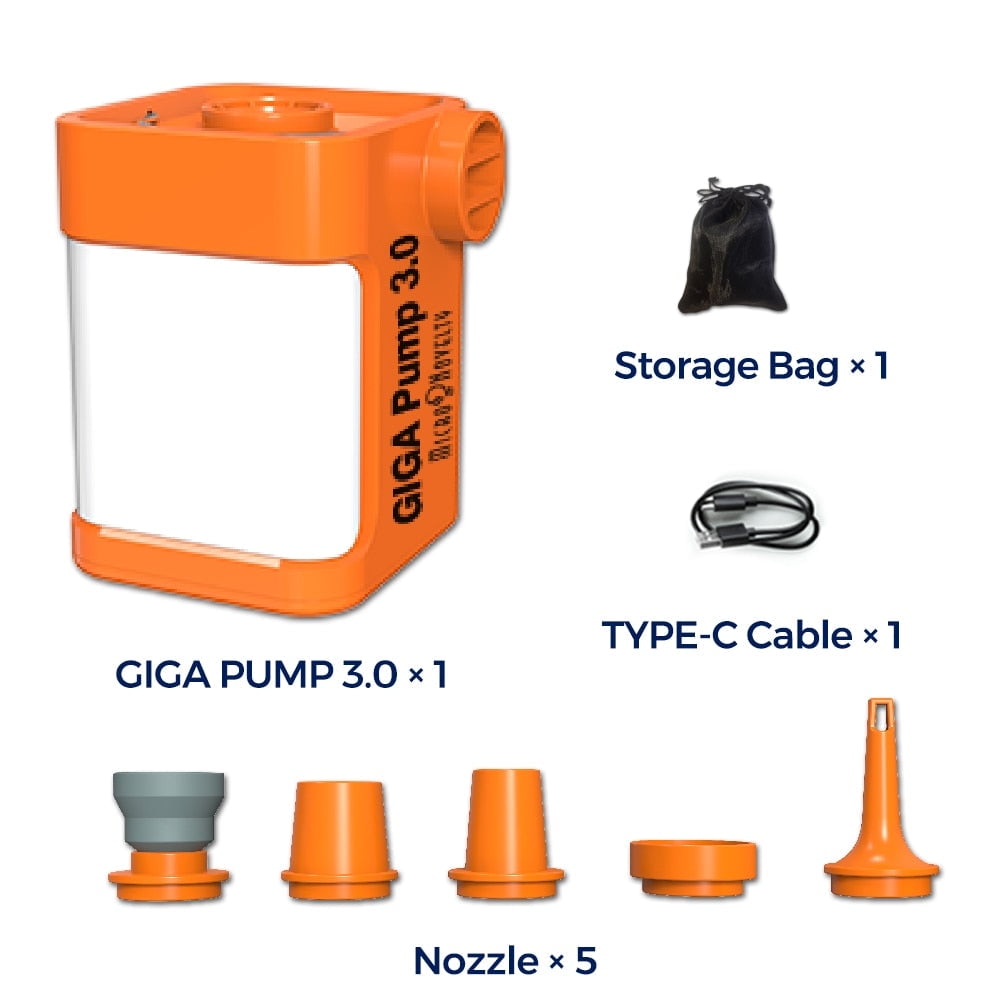 GIGA Pump 3.0 Portable Mini Air Pump 3 in 1 Outdoor Camping Lantern ...