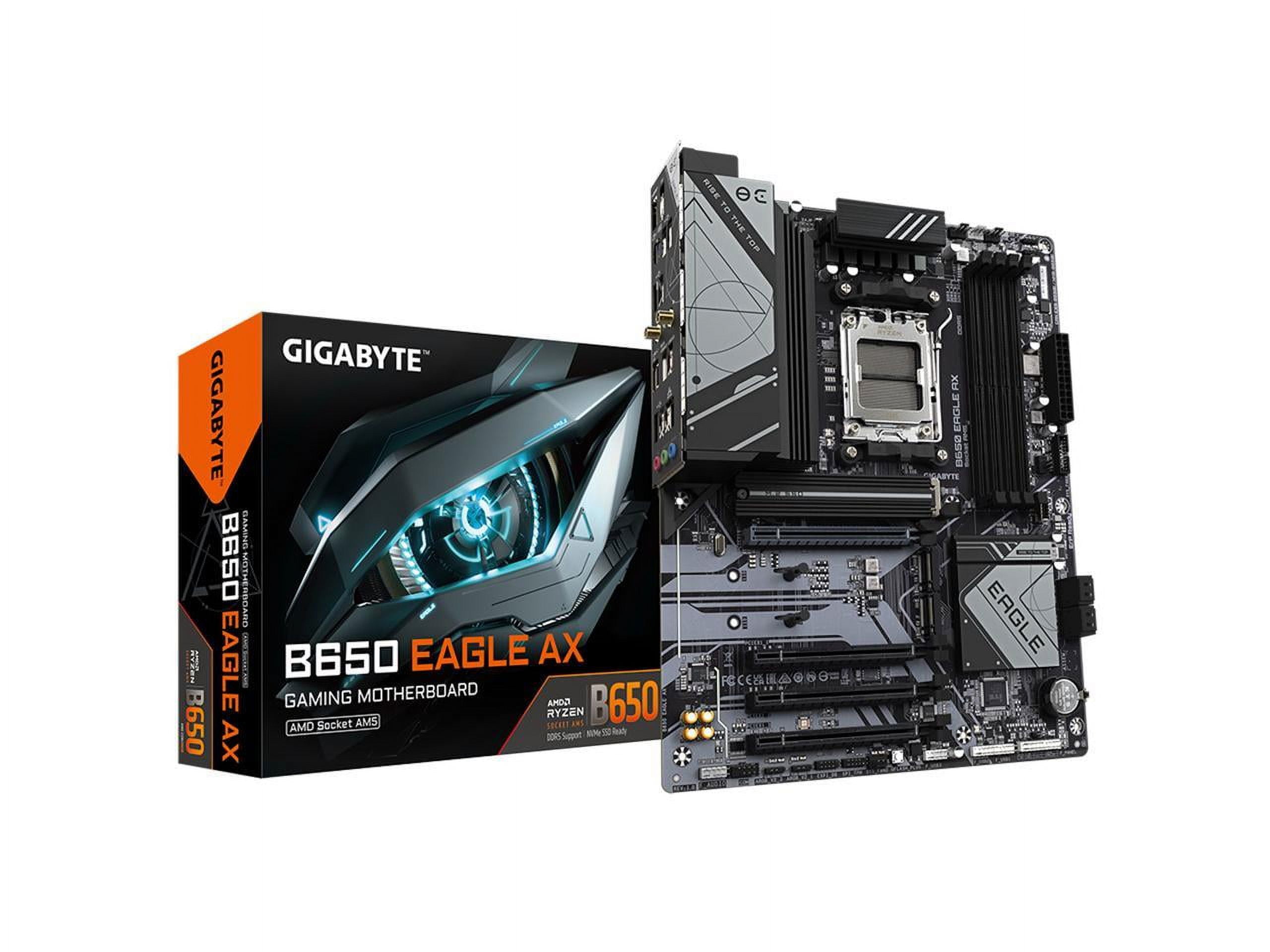 GIGABYTE B650 EAGLE AX AM5 LGA 1718 AMD B650 ATX , DDR5 Triple M.2 ...