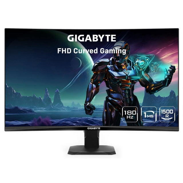 GIGABYTE - GS27FC - 27" VA Curved Gaming Monitor - FHD 1920x1080 ...