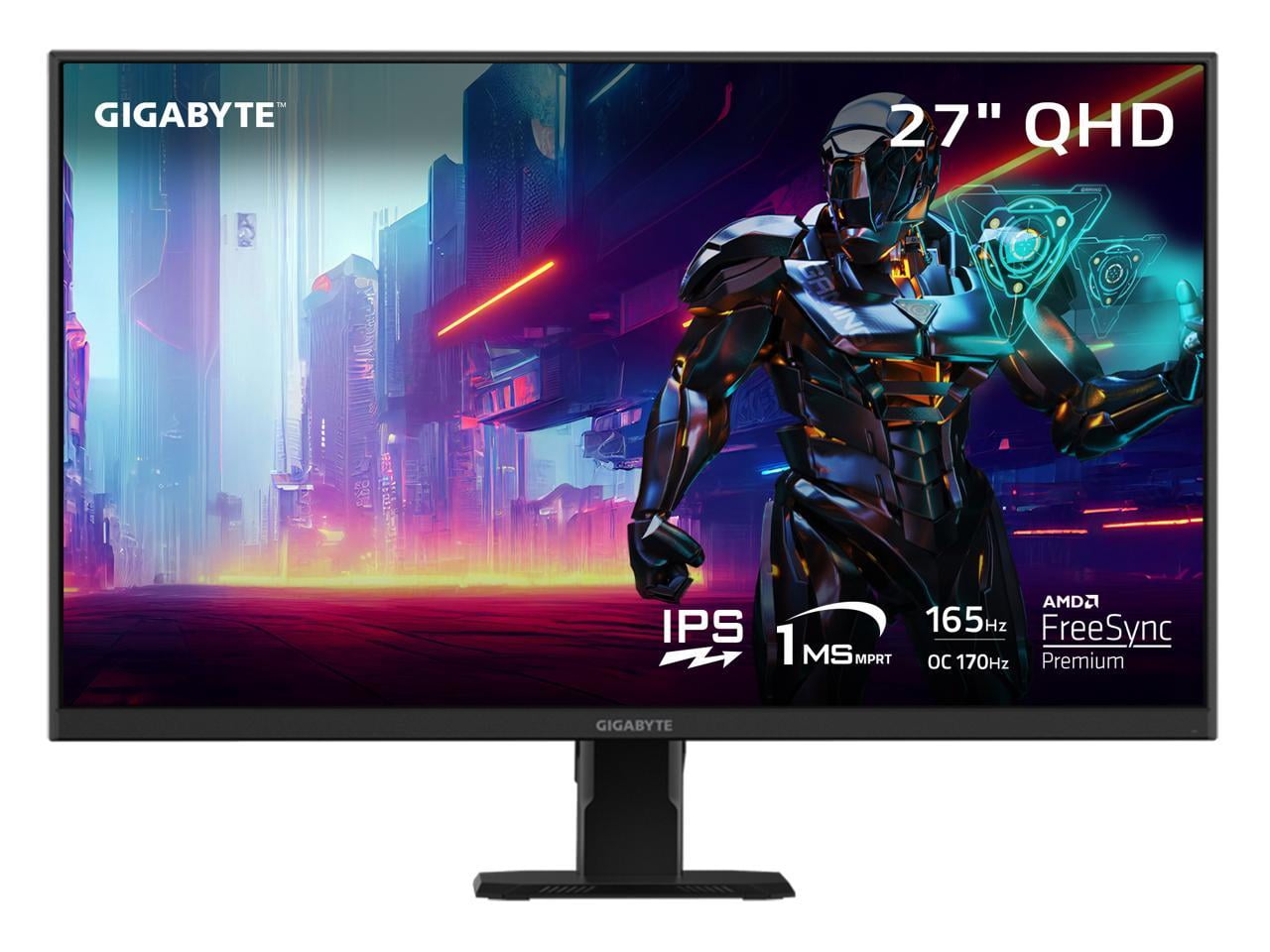 "GIGABYTE GS27Q, 27"" 2560x1440 Gaming Monitor, 165Hz, 1ms MPRT, AMD ...