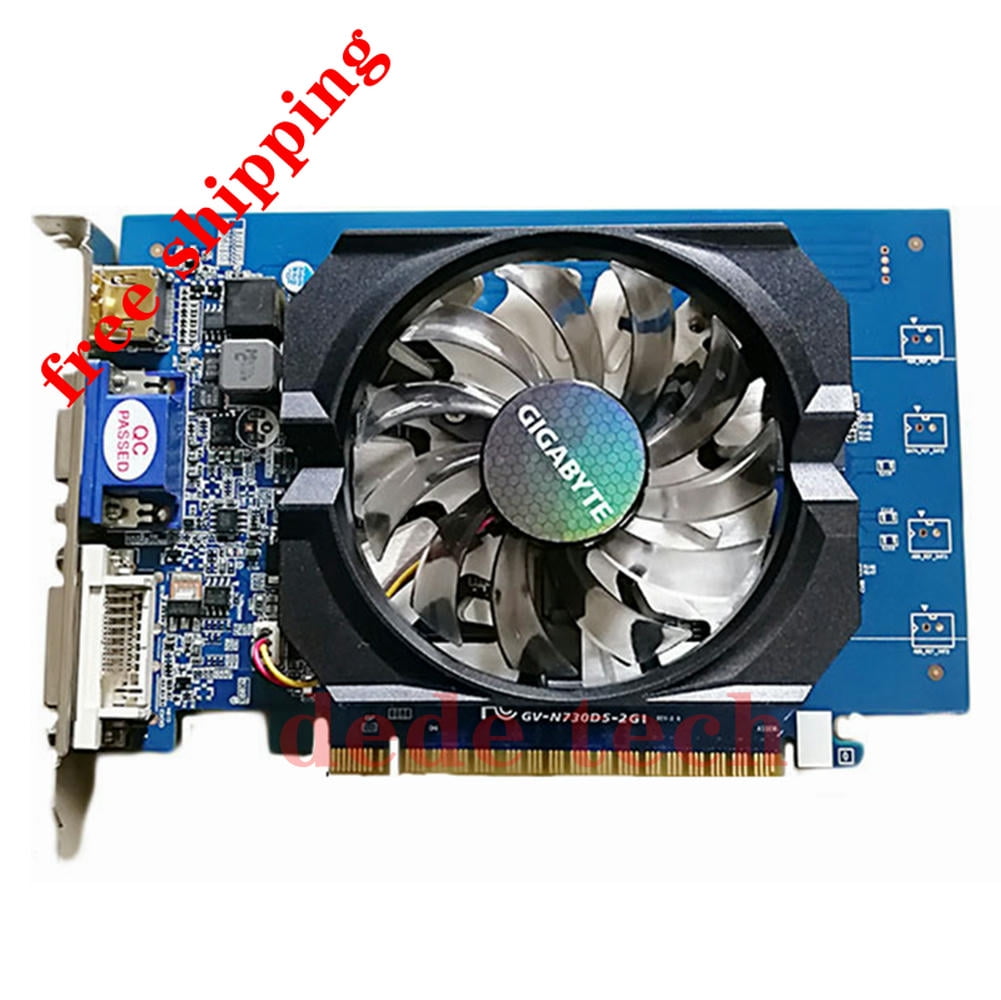 GIGABYTE GT 730 2GB Graphics Cards 64Bit GDDR5 Video Card for GPU ...