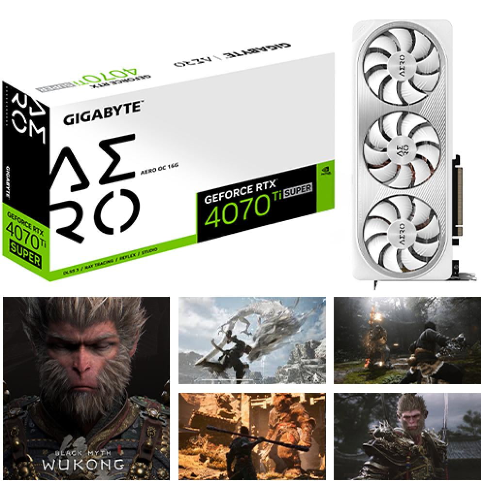 GIGABYTE GeForce RTX 4070 Ti SUPER 16GB GDDR6X Graphics Card + BLACK ...