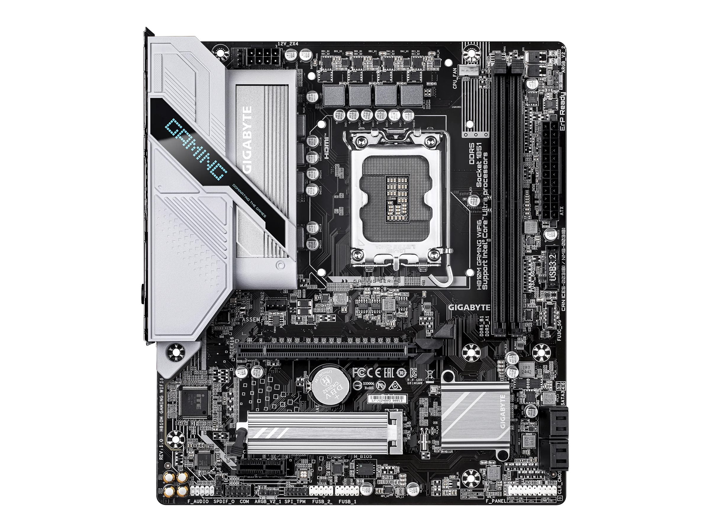 Gigabyte H810M GAMING WIFI6 - Motherboard - micro ATX - LGA1851 Socket ...