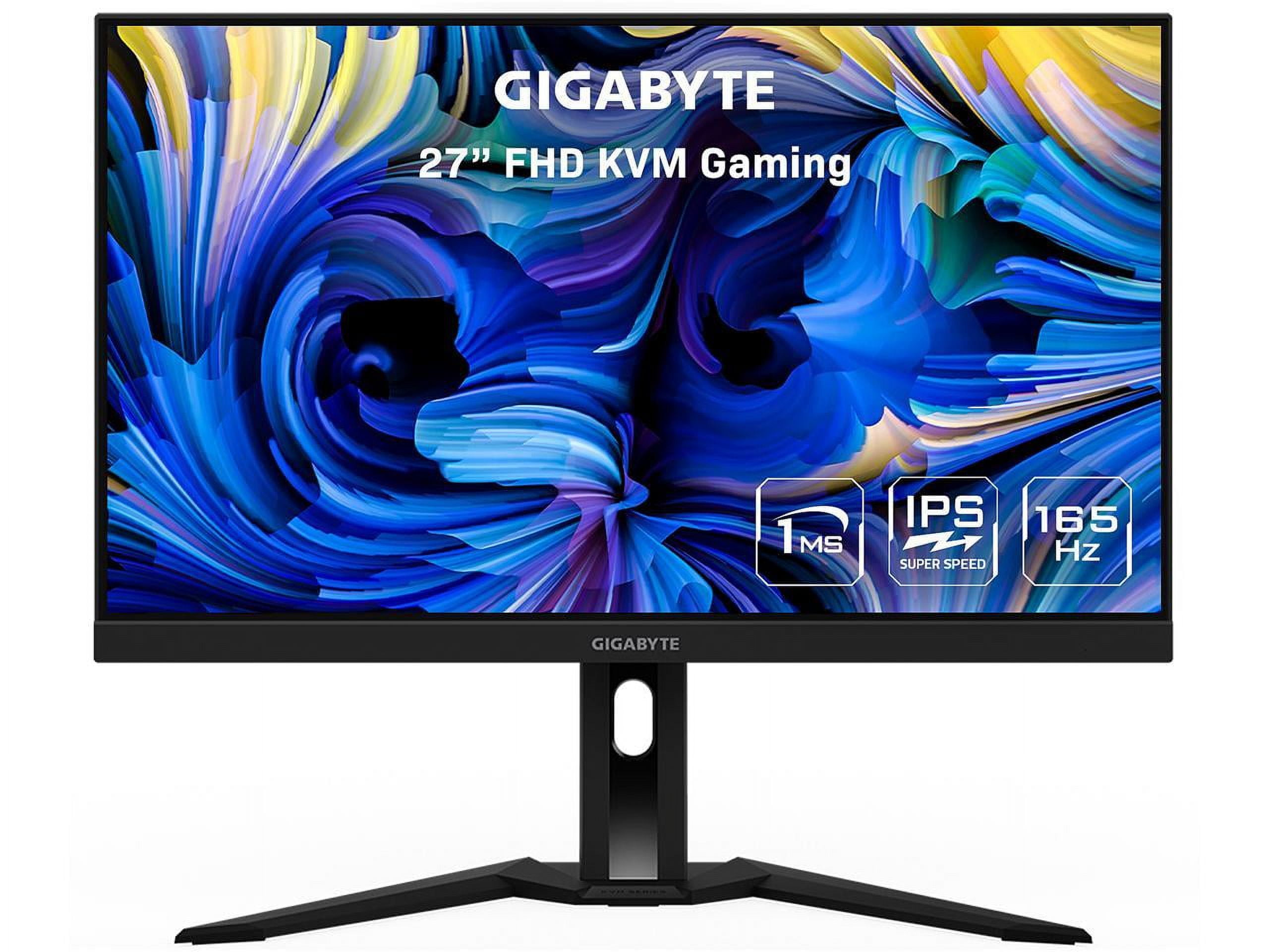 GIGABYTE M27F A 27" 165Hz 1080P KVM Gaming Monitor, 1920 x 1080 IPS ...
