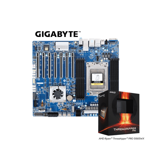 GIGABYTE MC62-G40 AMD Ryzen Threadripper PRO Workstation Board with AMD ...