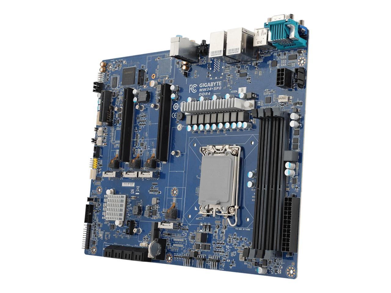 GIGABYTE MW34-SP0 ATX Workstation Board LGA 1700 Intel W680 - Walmart.com