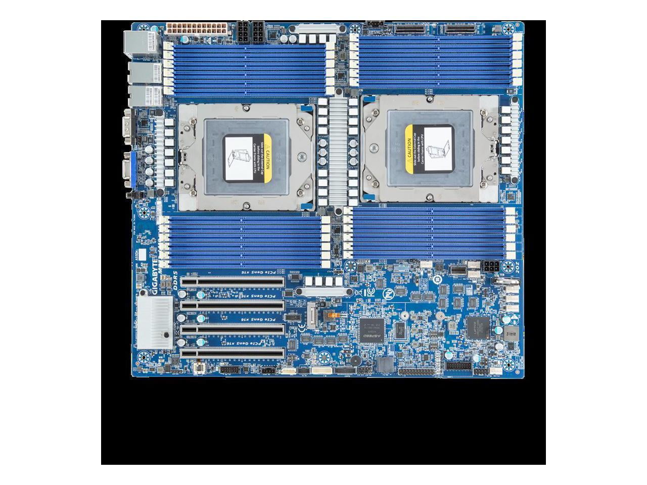 GIGABYTE Server Motherboard MZ73-LM0, Socket SP5, AMD EPYC 9004 Series ...