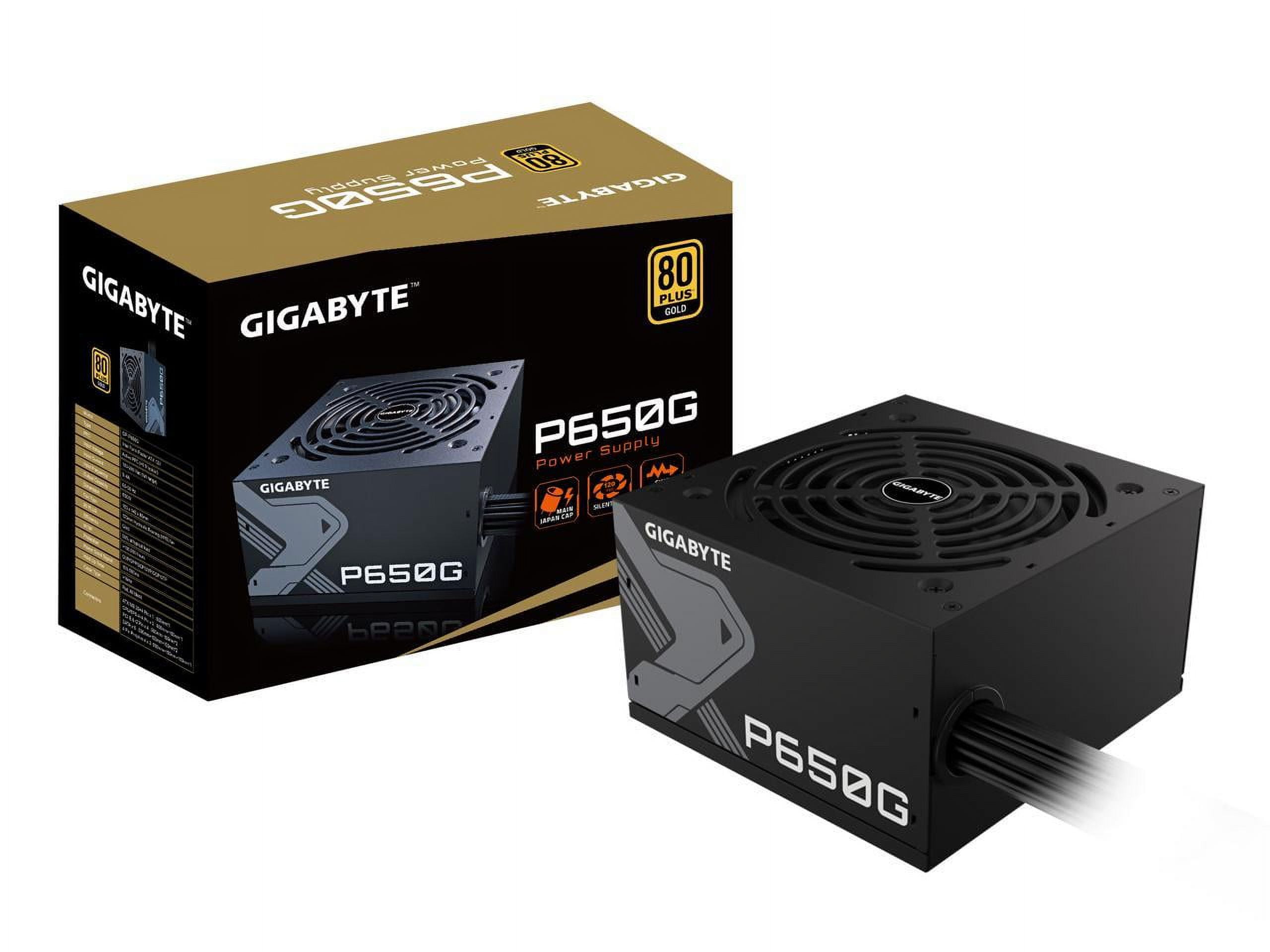 GIGABYTE P650G 650W 80 Plus Gold Certified Power Supply - Walmart.com