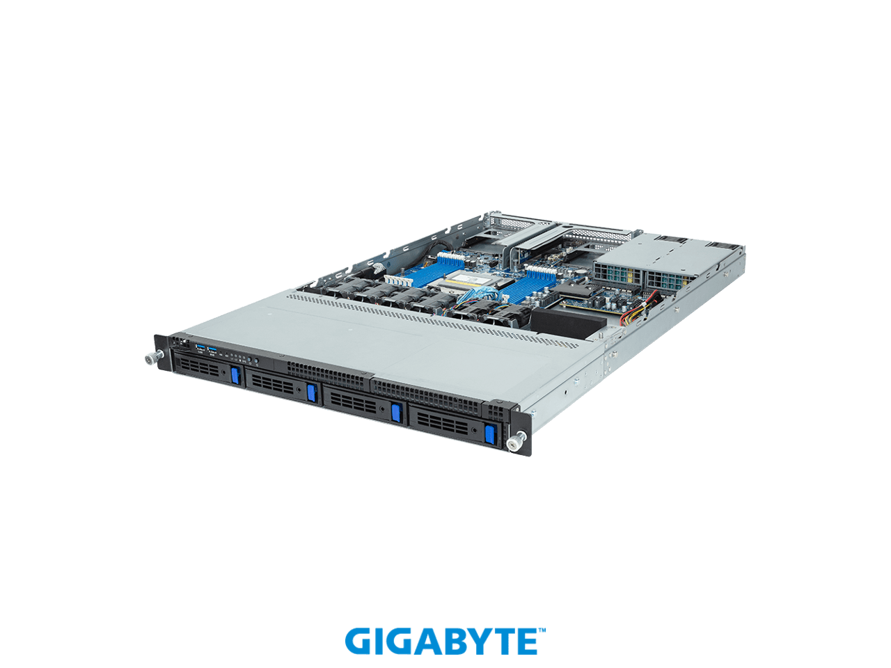 GIGABYTE R163-Z30-AAB2 Rack Server - AMD EPYC™ 9004 - 1U UP 4-Bay SATA ...