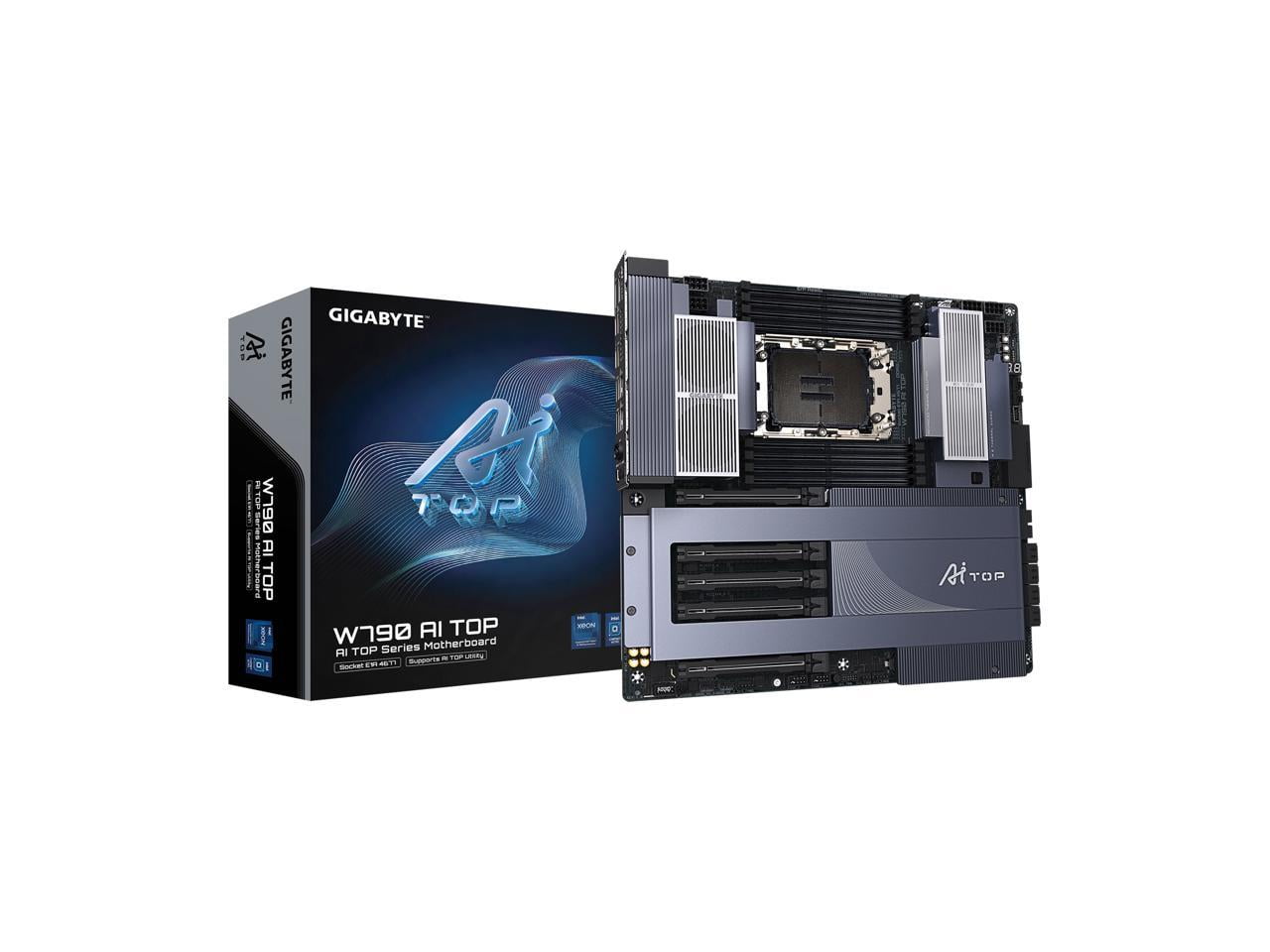 GIGABYTE Ultra Durable W790 AI TOP Workstation Motherboard, Intel W790 Chipset, Socket LGA-4677 ...