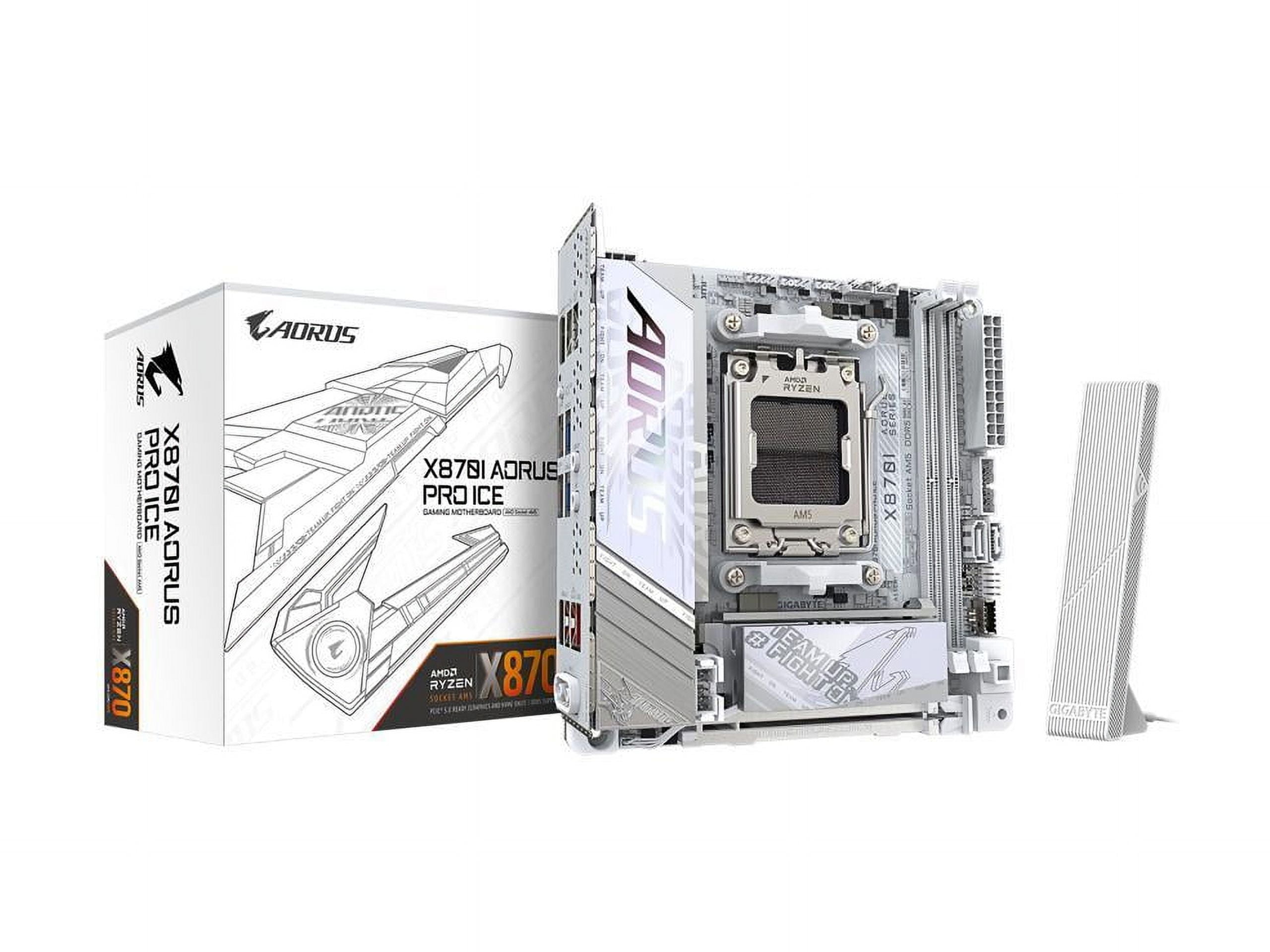 GIGABYTE X870I AORUS PRO ICE AMD AM5 LGA 1718 Motherboard, Mini-ITX ...